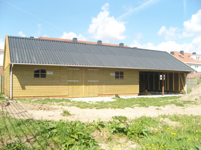 Garage-Berging met overkapping en carport HGG-10 - Houtbouw Hiemstra ...